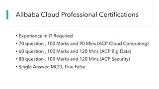 Alibaba Cloud Certification meetup Singapore June 11 | PPT