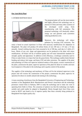 Alibaba construction ltd auto bricks in bangladesh | PDF