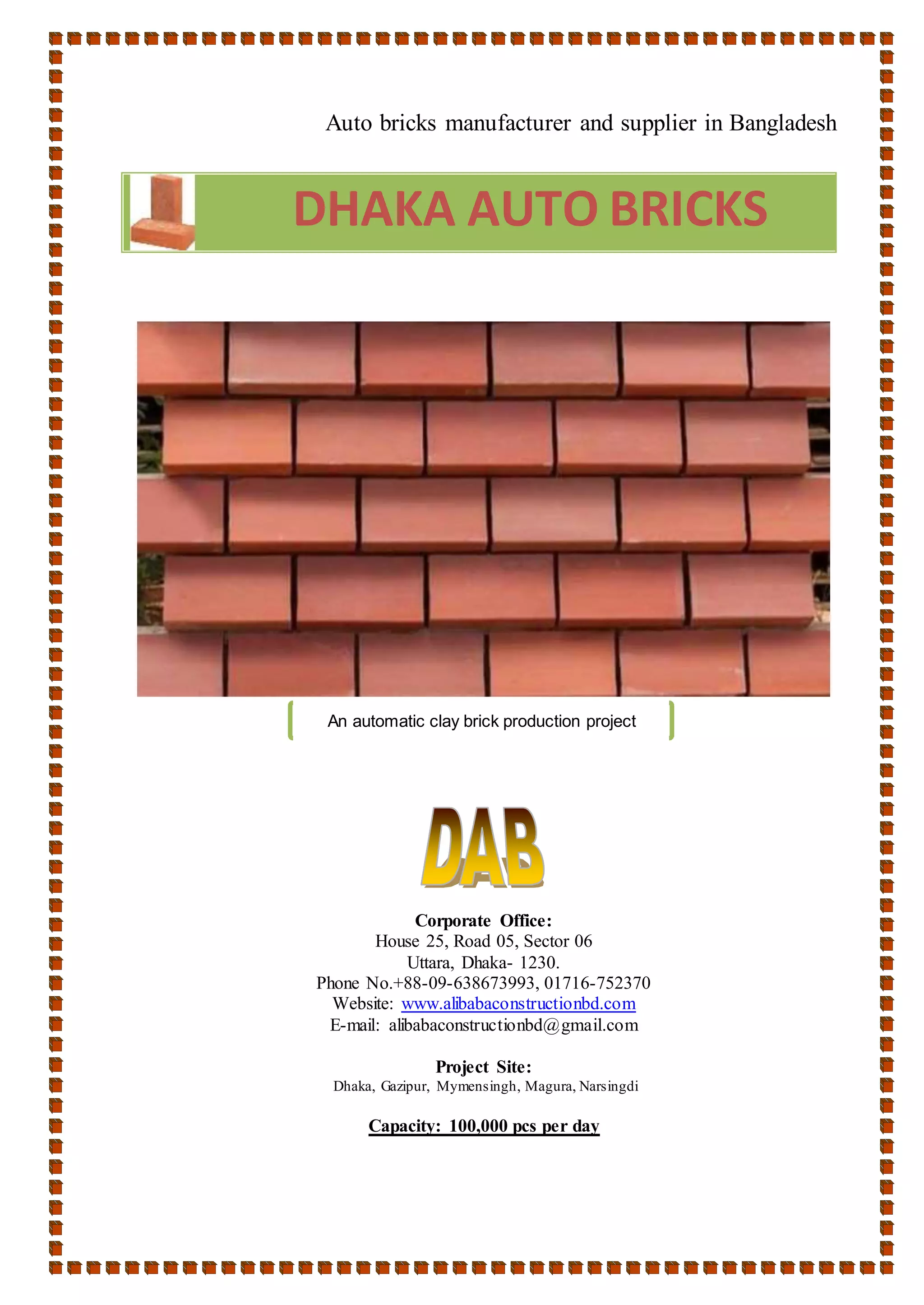 Dhaka Auto Bricks: Auto Bricks Supplier in Bangladesh | PDF