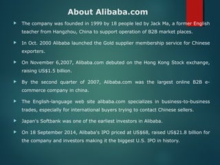 Case study analysis of Alibaba.com | PPT