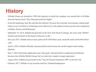 Alibaba group | PPTX | Business Administration | Business