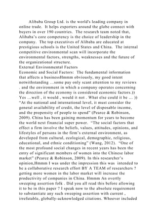 Alibabas Internal( just internal) EnvironmentTimothy .docx