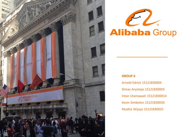 Alibaba's ipo analysis [mmbm39 a group 6 presentation] | PDF