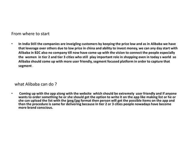 Alibaba market strategy | PPTX | Internet | Computing