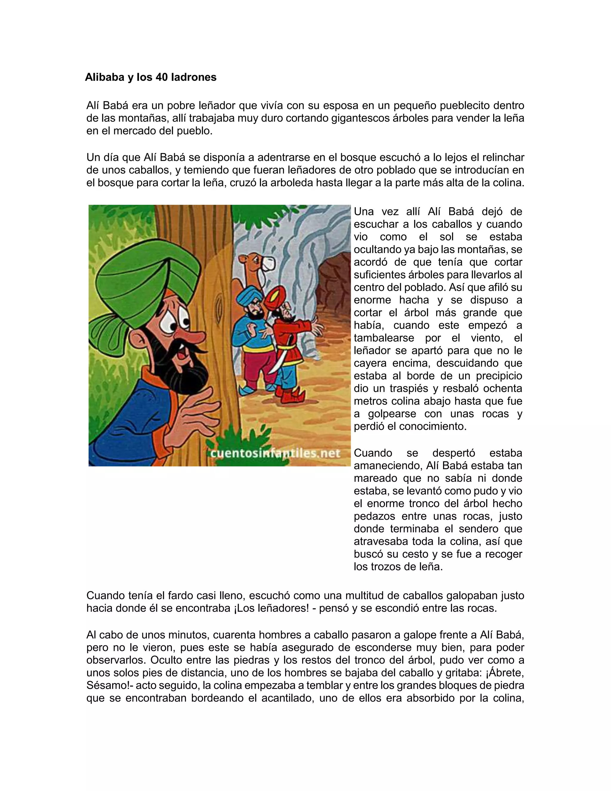 Alibaba y los 40 ladrones | DOCX