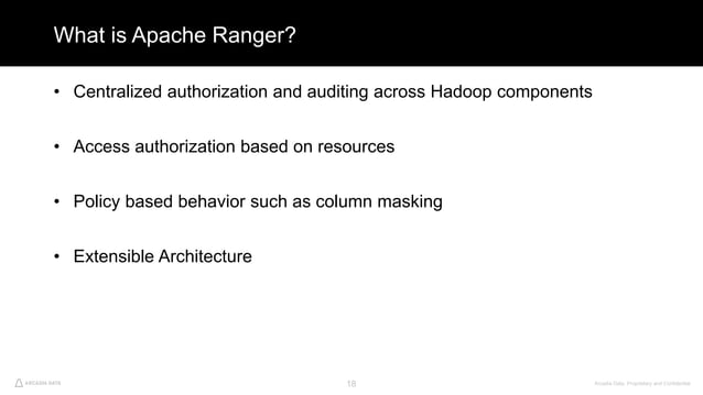 Partner Ecosystem Showcase for Apache Ranger and Apache Atlas | PPT