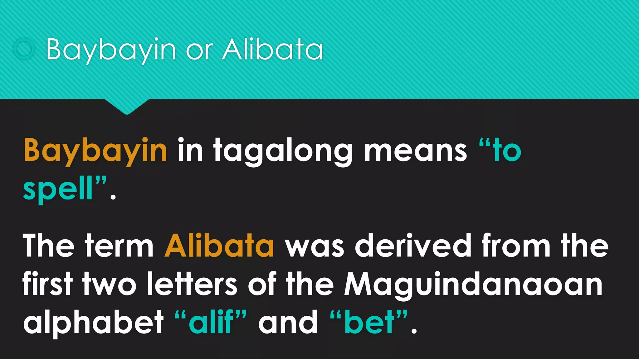 Archaic Writing Sytem: Baybayin / Alibata | PPTX