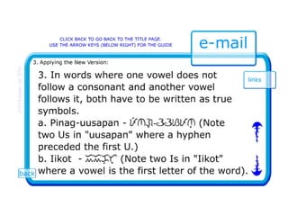 Learn how to write and read in Nalibata (National Alibata) | PPT