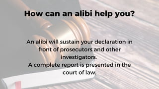 Alibi for a criminal case in UK | PPT