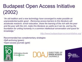 A librarian's road map to open access | PPTX