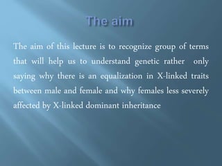 THE PUZZLE OF X CHROMOSOME "alice test" | PPTX