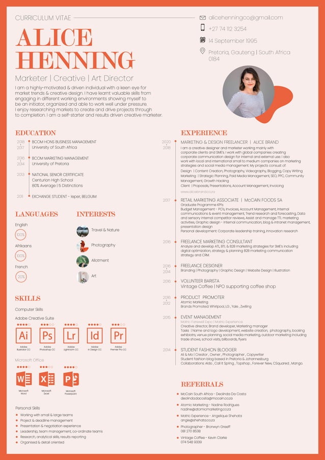 Alice Henning CV | PDF