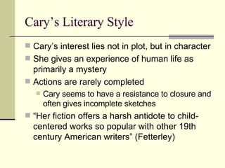 Alice Cary Presentation | PPT