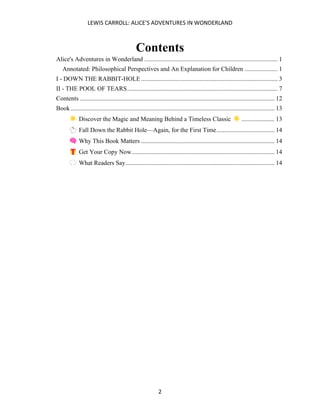 Alice's Adventures in Wonderland (Annotated: Philosophical Perspectives ...