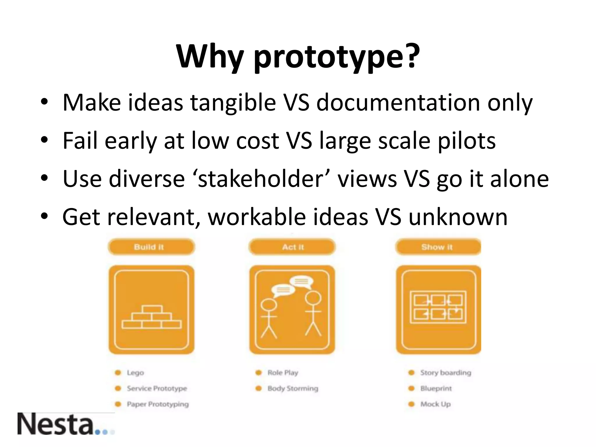 OPM Conference: Nesta on prototyping | PPTX | Technology & Computing