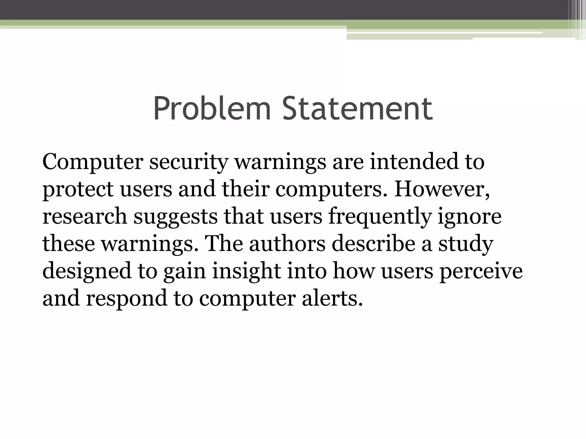 Alice in warningland: A Large Scale Study of Browser Security Warnings ...