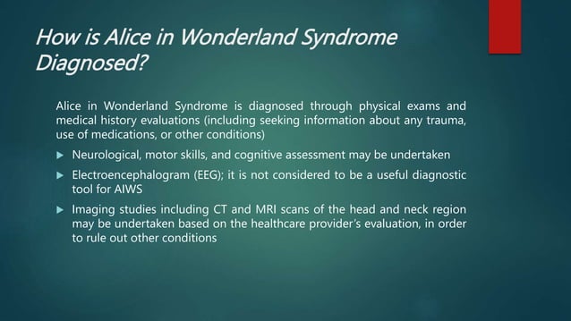 What are the Signs and Symptoms of Alice in Wonderland Syndrome? | PPTX