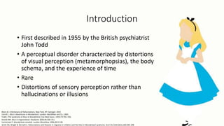 Alice in Wonderland Syndrome | PPT | Free Download