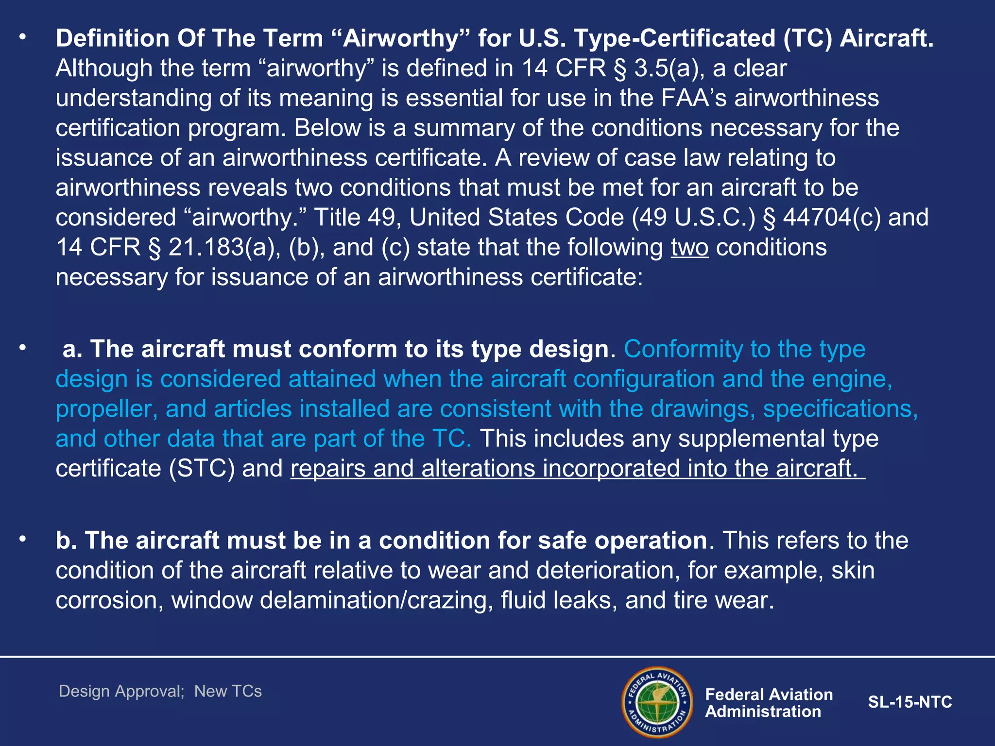 Aircraft Certification and Type of Certificates 3-9-13 | PPT