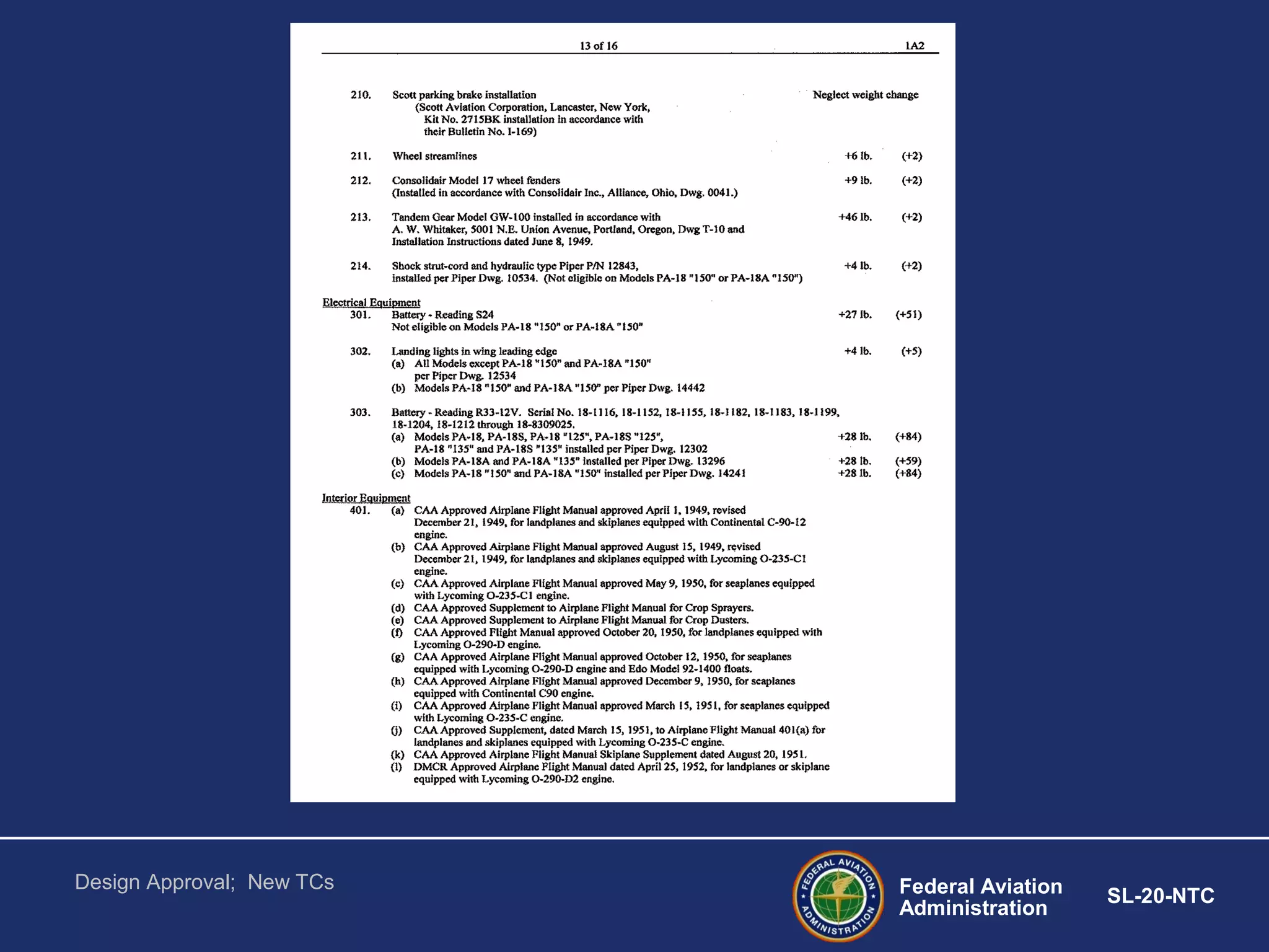 Aircraft Certification and Type of Certificates 3-9-13 | PPT