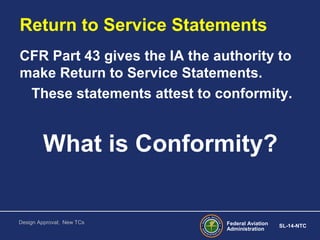 Aircraft Certification and Type of Certificates 3-9-13 | PPT