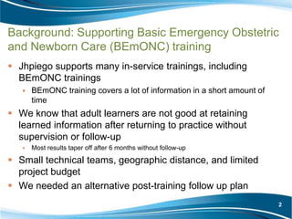 mMentoring: Remote support for frontline health workers_Liu | PPT