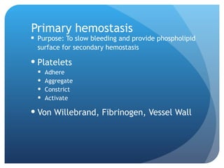 Alice Ma.Hemostasis and Hemophilia2008talk (3).ppt