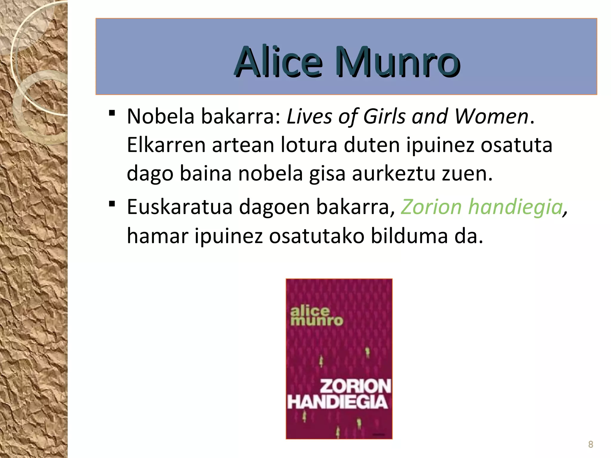 Alice munro.charo | PPT