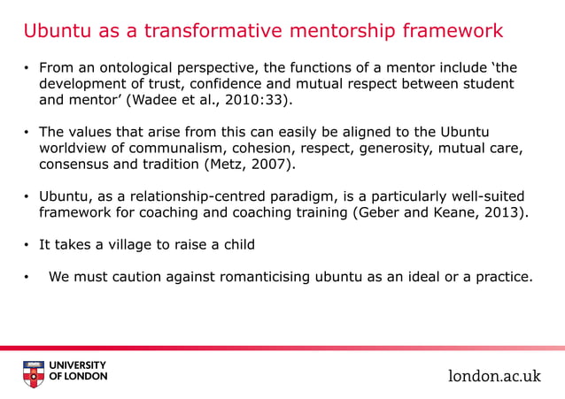 Ubuntu Mentoring | PPT