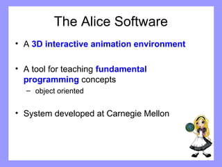 Alice Software | PPT