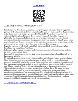 Alice Saddy | PDF