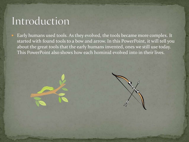 Alices early humans tools | PPT