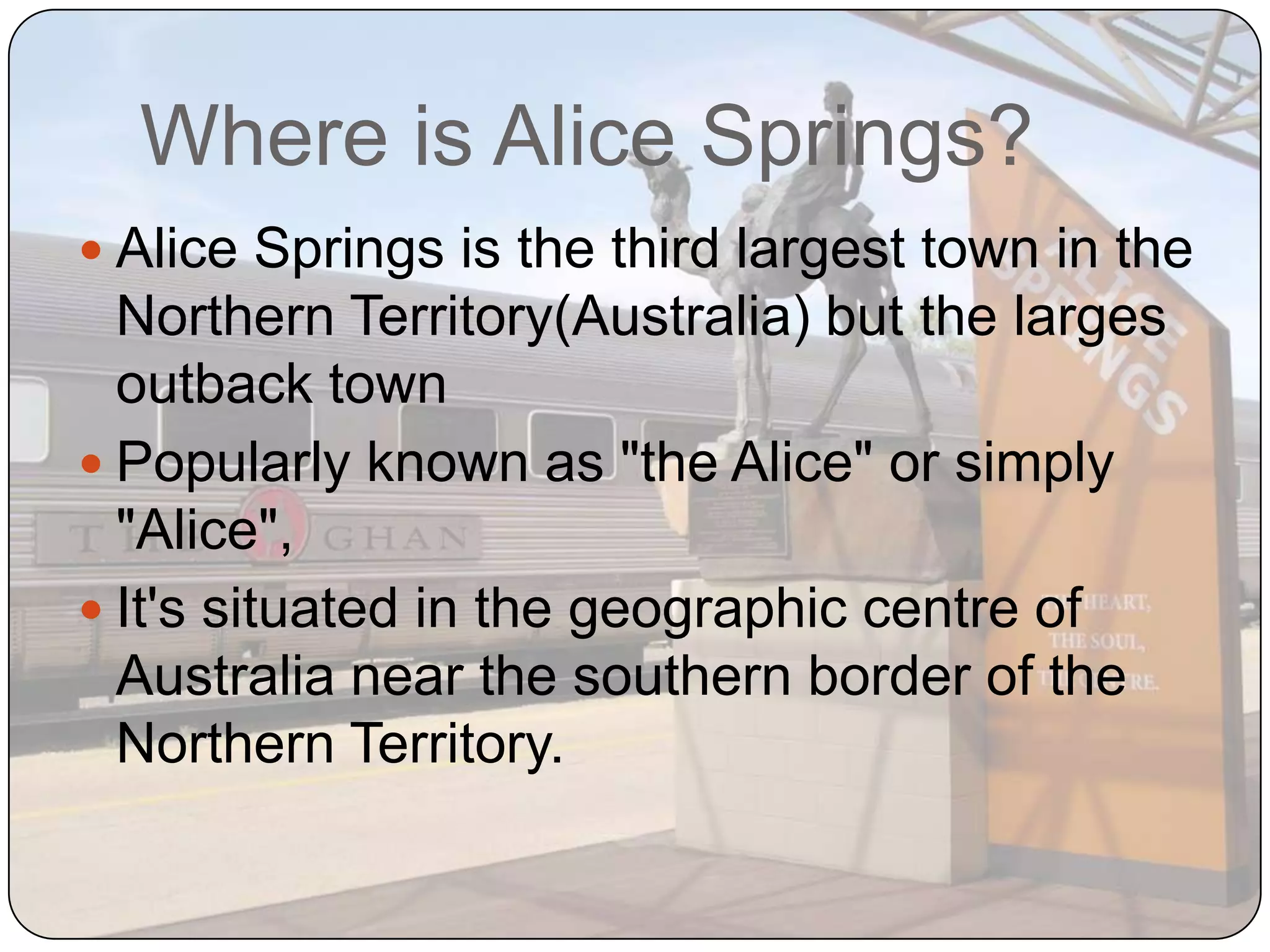 Alice Springs | PPT