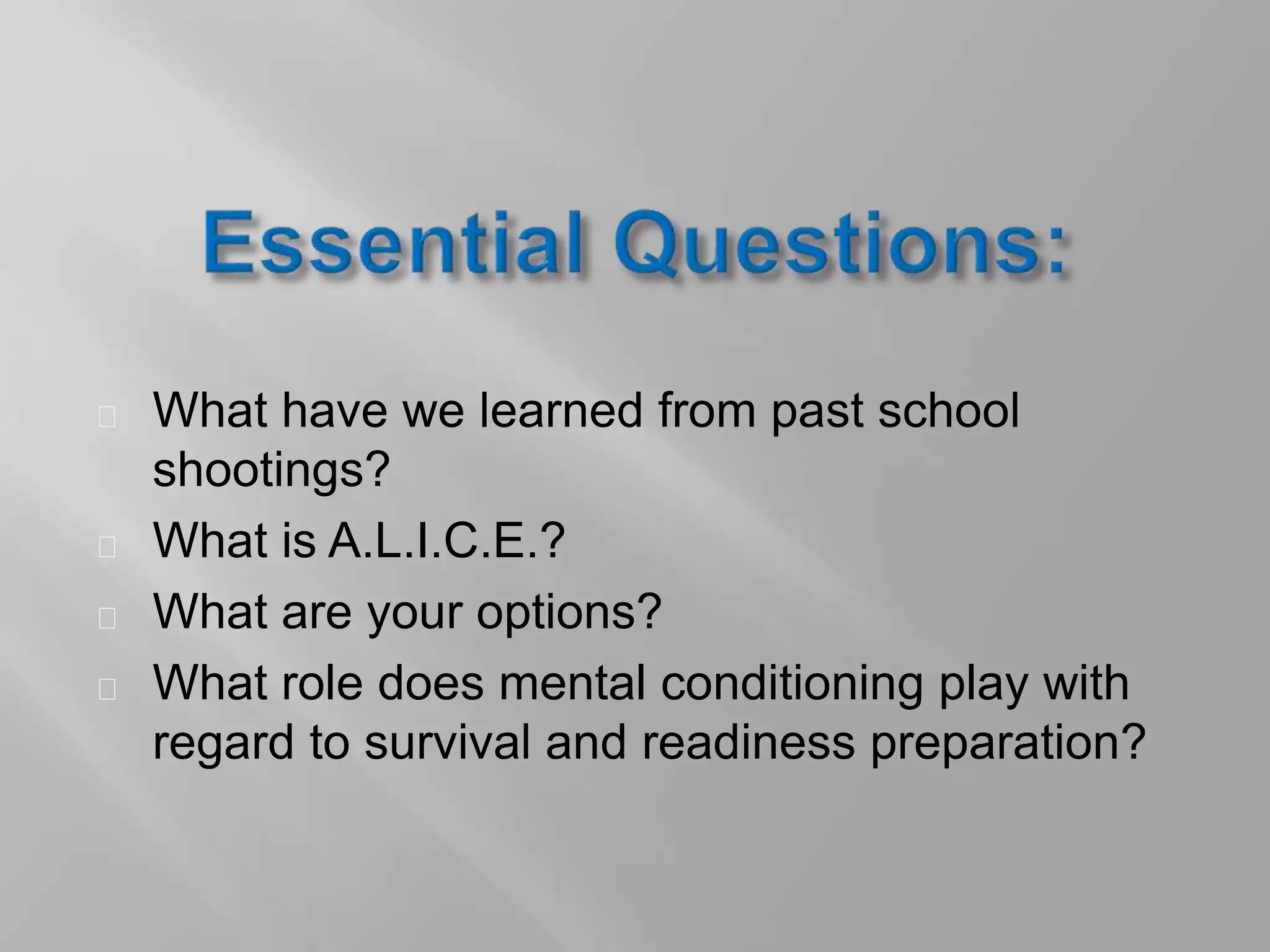 Alice training | PPTX