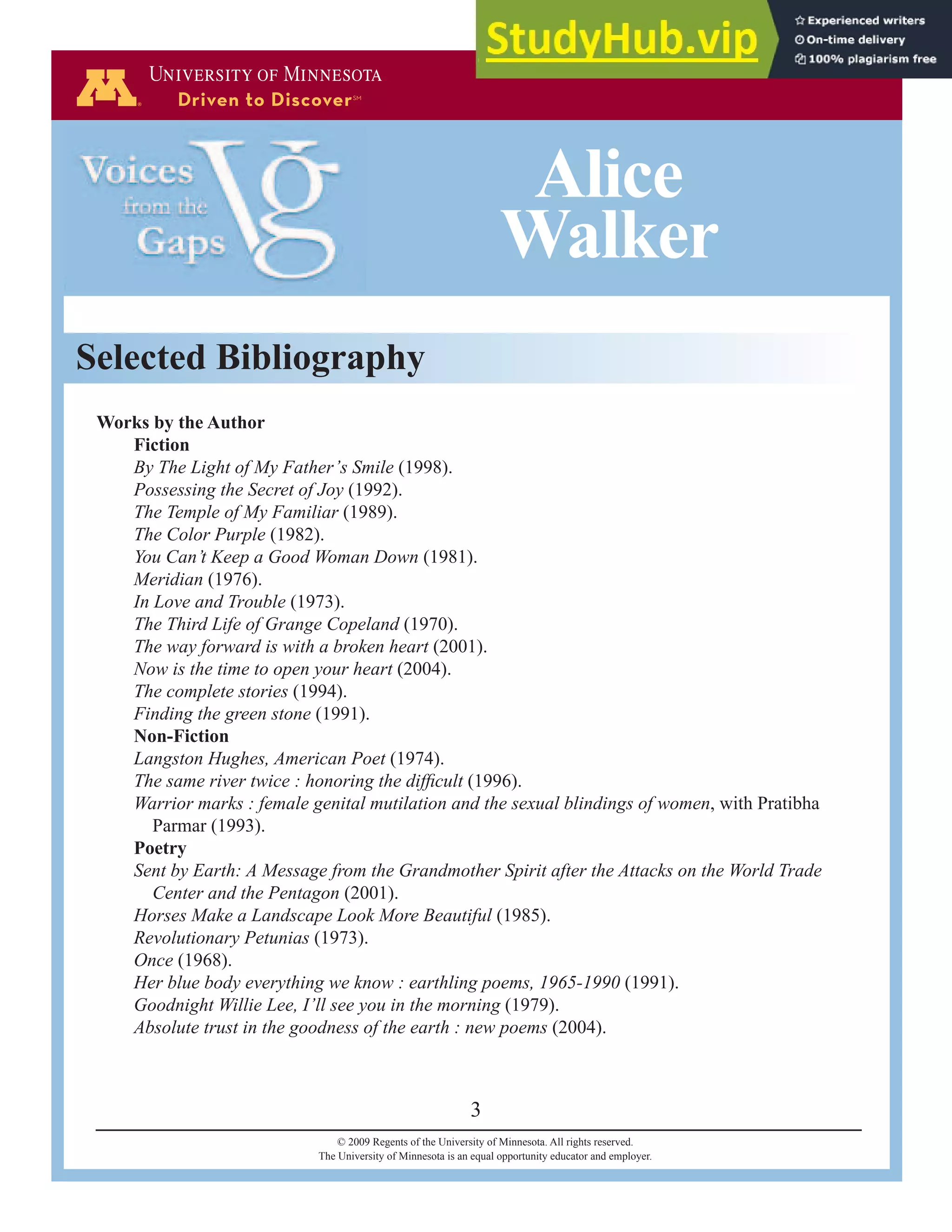 Alice Walker | PDF