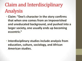 Everyday Use By Alice Walker Characters