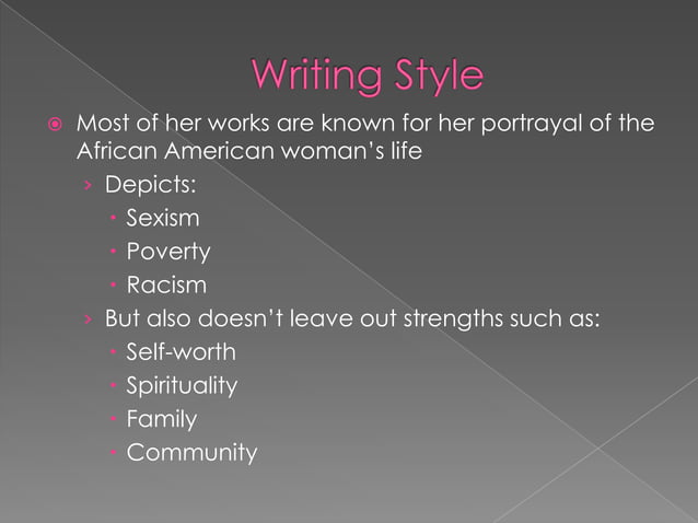 Alice Walker Slideshare | PPTX