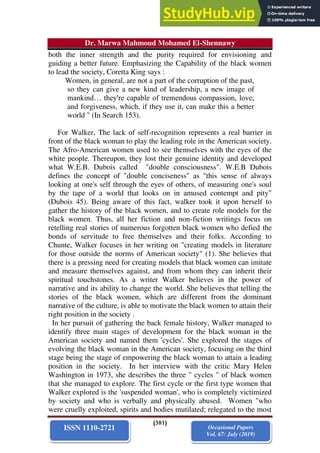 Alice Walker S Womanism VS Feminism | PDF