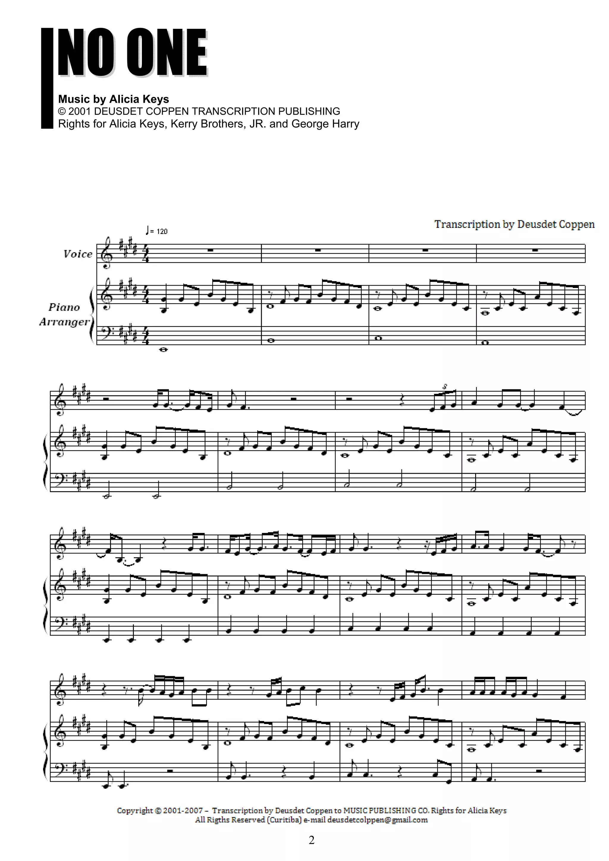 Alicia keys-no-one | PDF