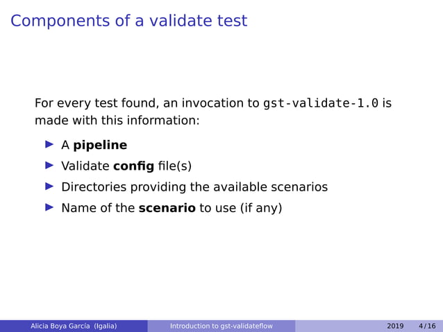 Introduction to Validateflow (GStreamer Conference 2019) | PDF