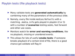 Introduction to Validateflow (GStreamer Conference 2019) | PDF