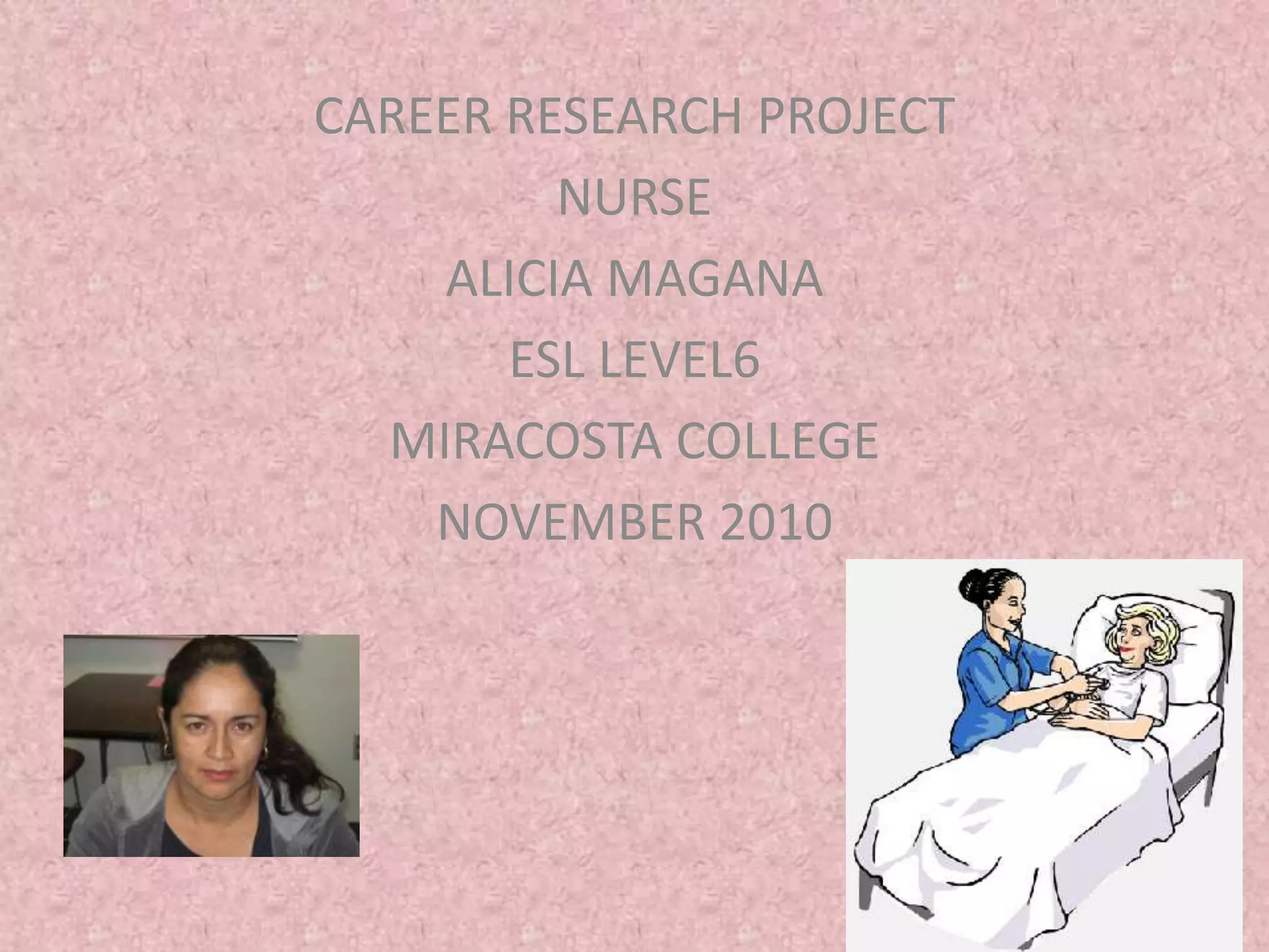 Alicia career research project | PPTX