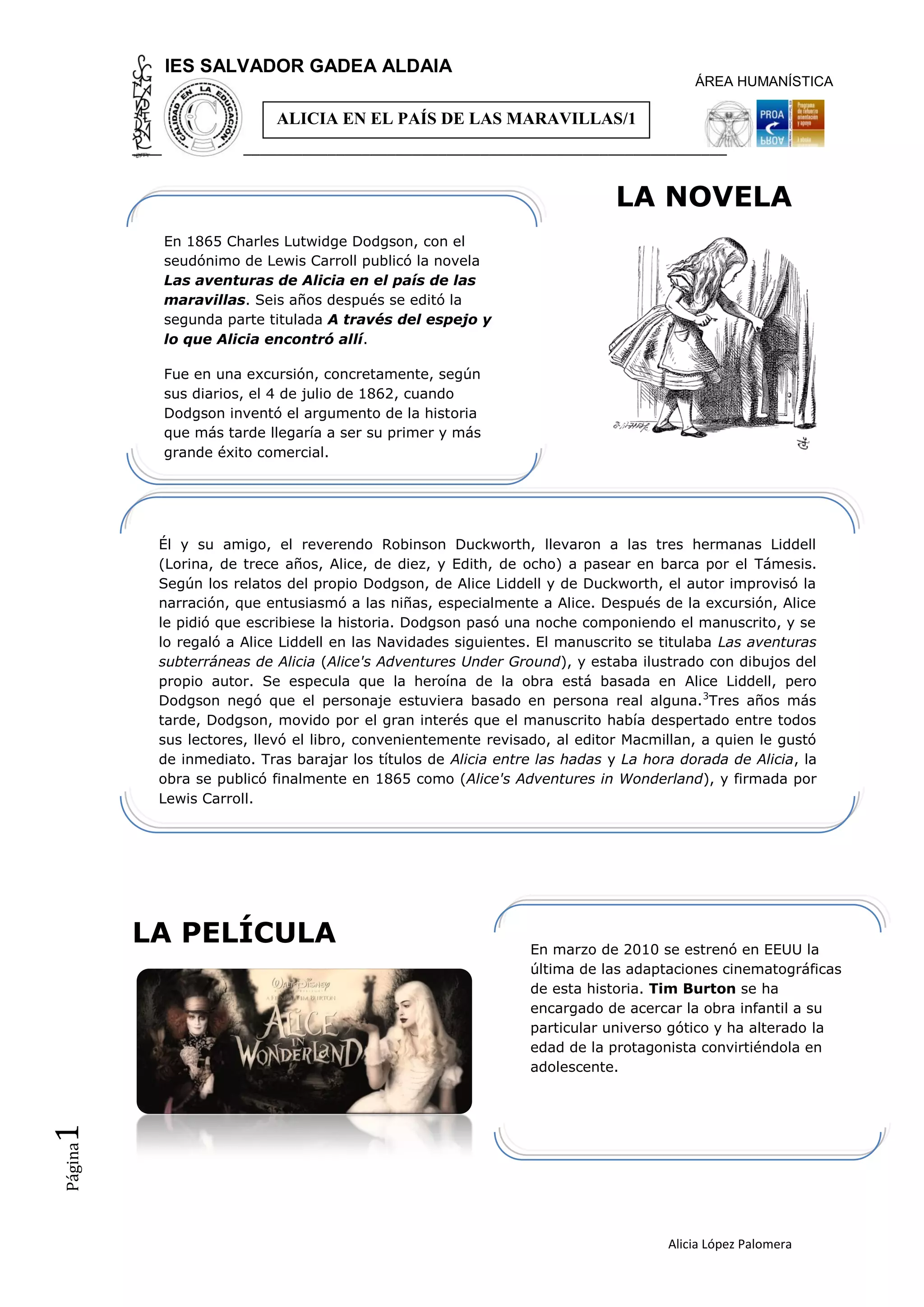 Alicia en el país de las maravillas | PDF