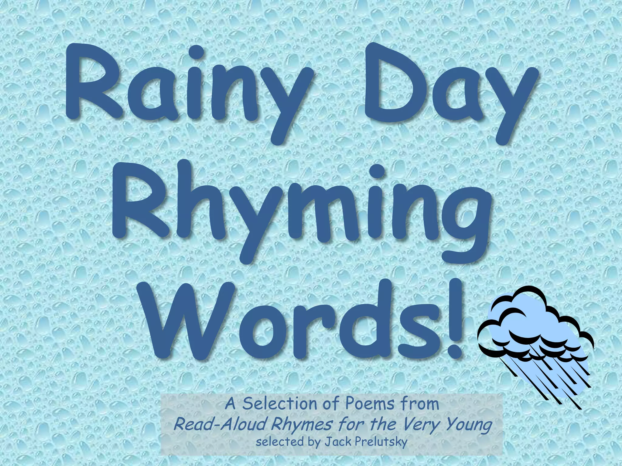 Rainy Day Rhyming Words | PPT | Free Download