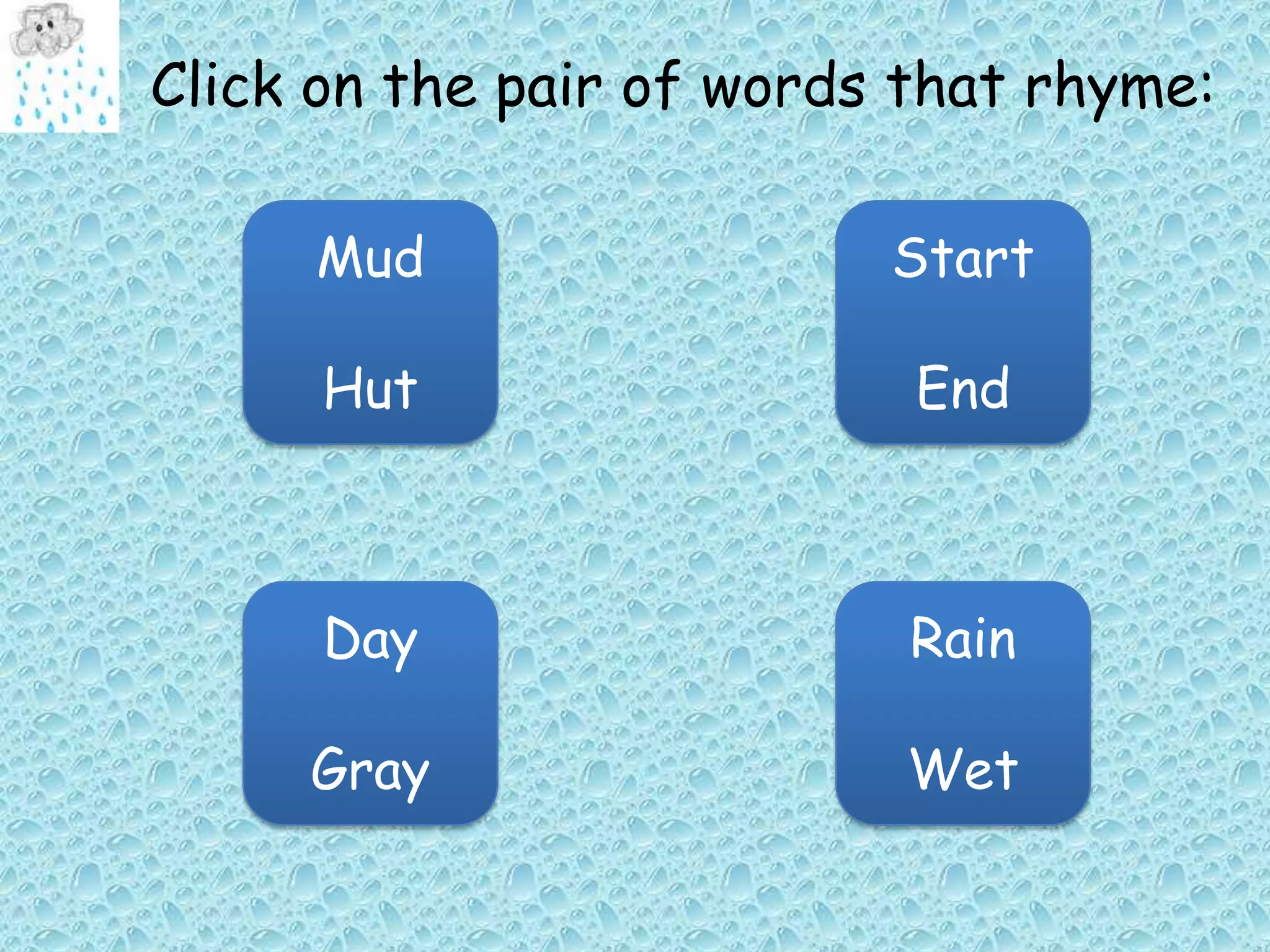 Rainy Day Rhyming Words | PPT