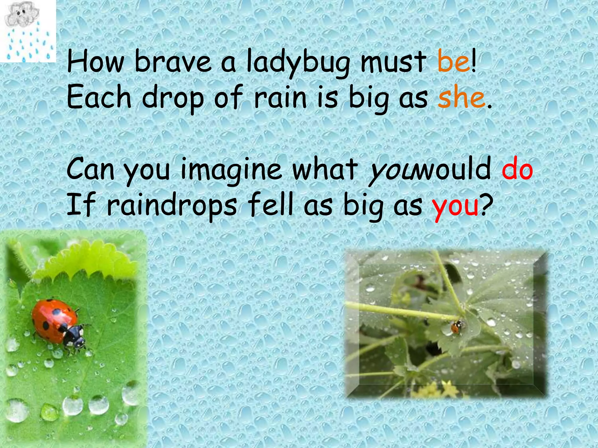 Rainy Day Rhyming Words | PPT