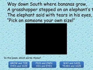 Rainy Day Rhyming Words | PPT