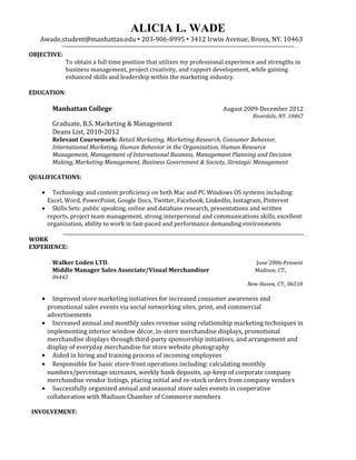 Alicia l wade_resume | DOC