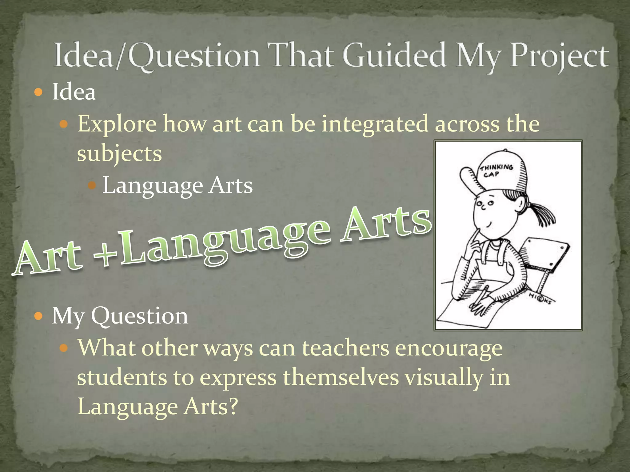 Alicia Parsons - Visual Pedagogy Project: Art integration with Language ...