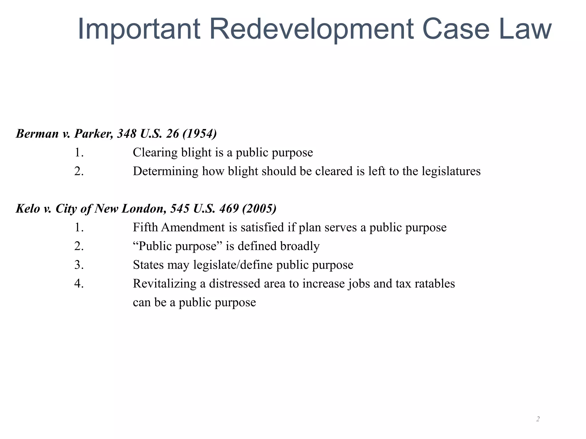 Redevelopment is Alive and Well: How Does the Owner Stand its Ground? | PPT